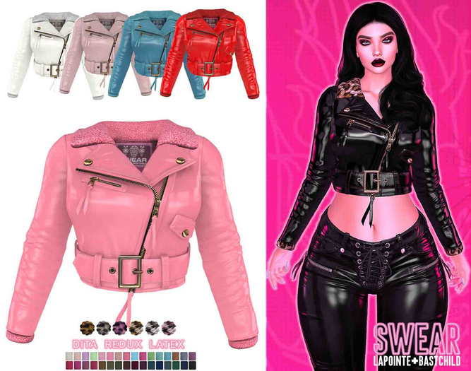 Second Life Marketplace Latex Jacket Dita Redux